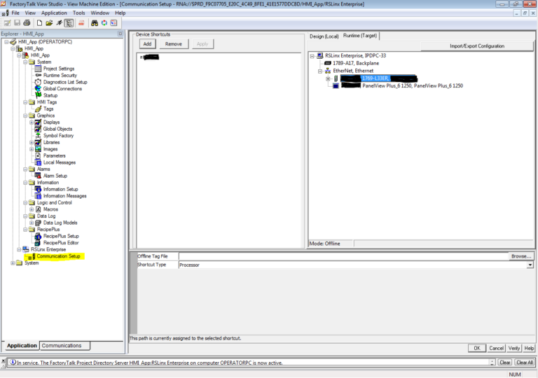 Allen Bradley Hmi Unprotected Remote Access And Network Discovery Using Factorytalk View